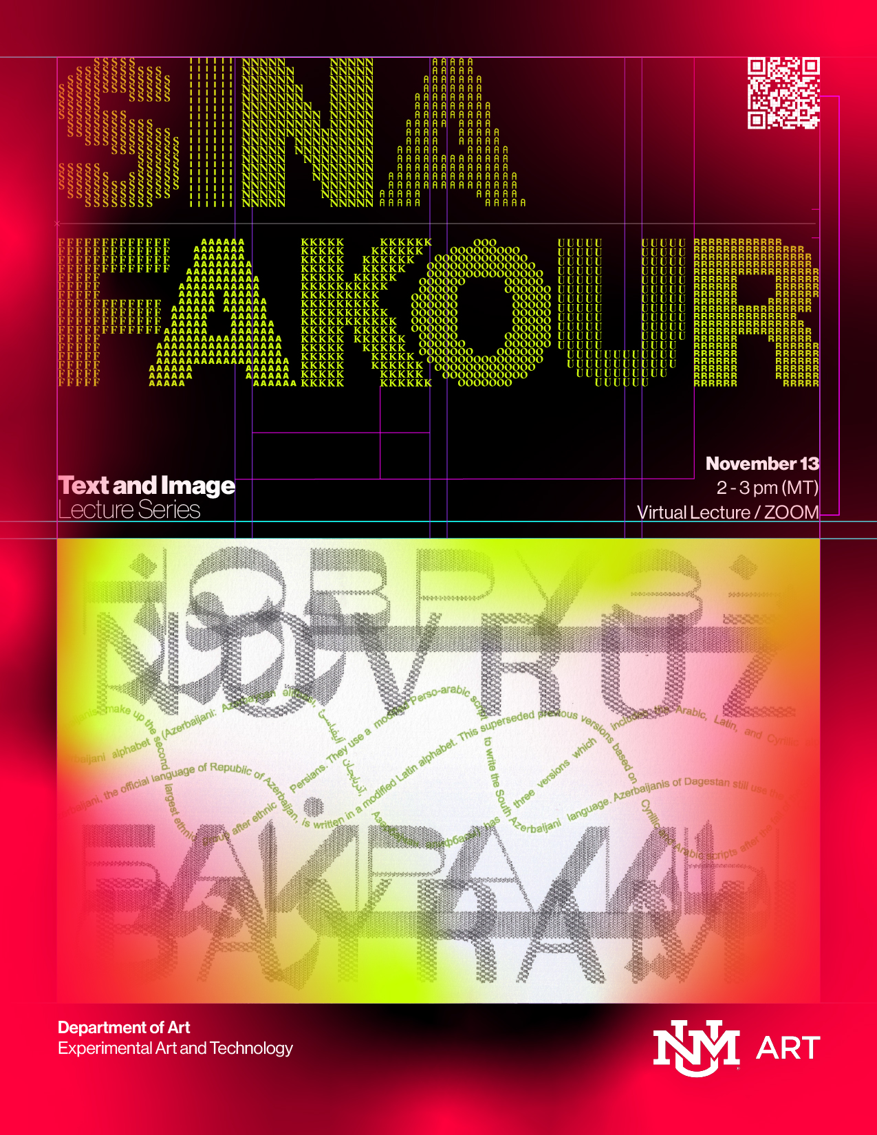 Text and Image Lecture Series: Sina Fakour | Department of Art - The ...